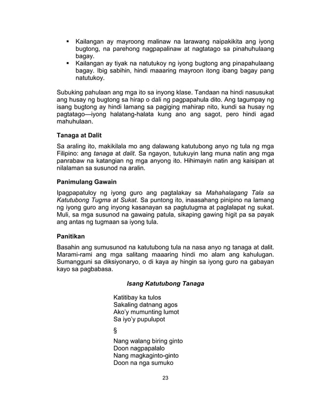 Panimula Grade 8 | PDF