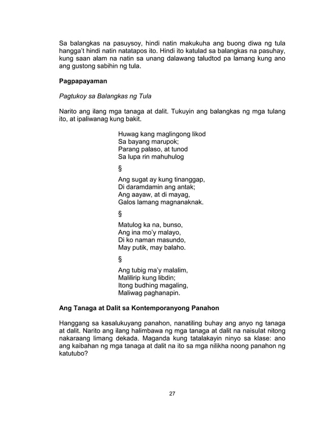 Panimula Grade 8 | PDF