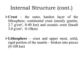 Internal structure of the Earth | PPT