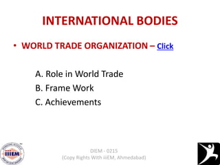 2 international bodies | PPT