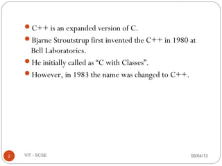 2 Intro c++ | PPT