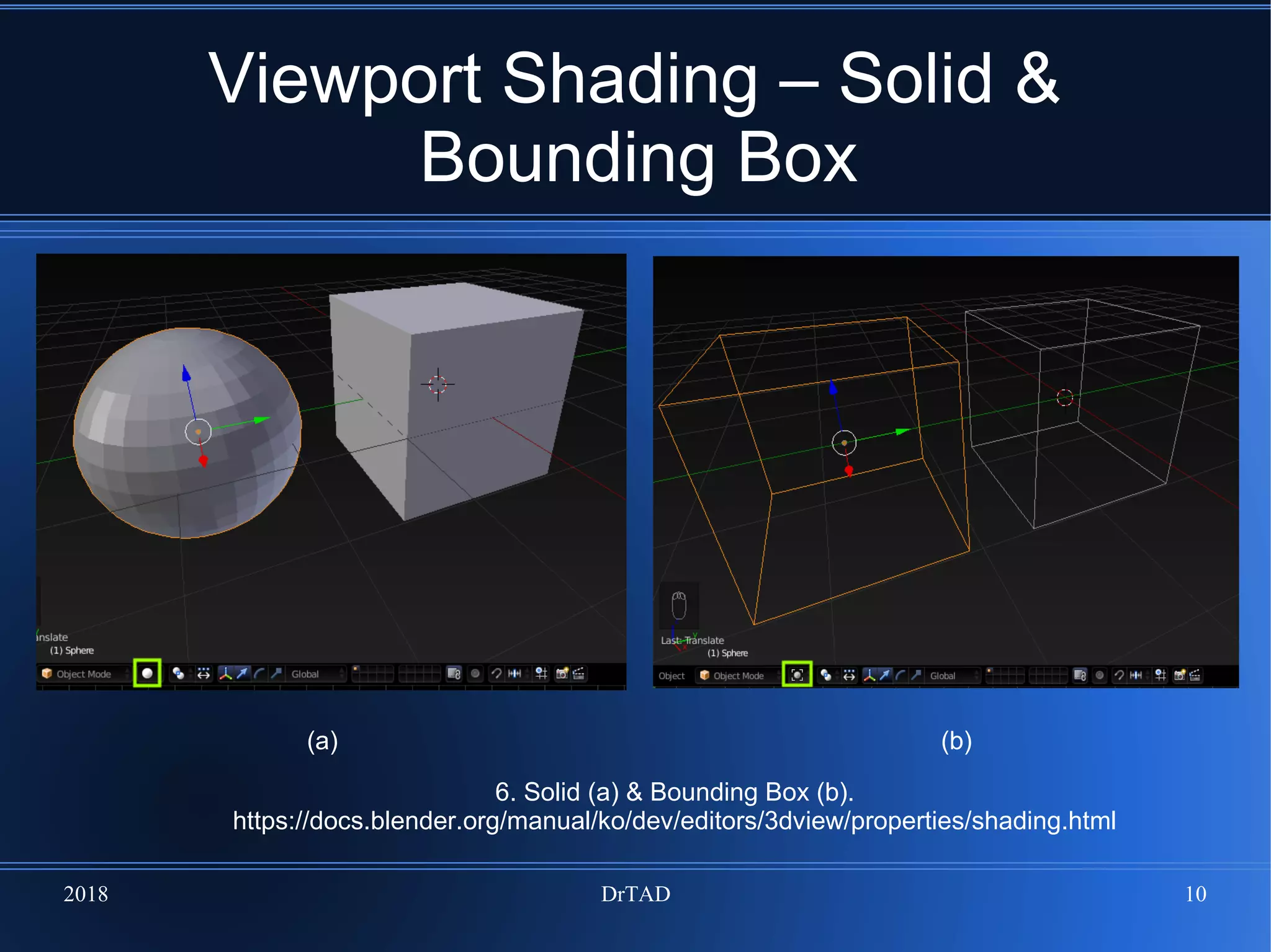DrTAD 2 introduction to Blender software. 3D View & Editors | PPT