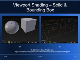 DrTAD 2 introduction to Blender software. 3D View & Editors | PDF