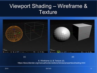 DrTAD 2 introduction to Blender software. 3D View & Editors | PDF