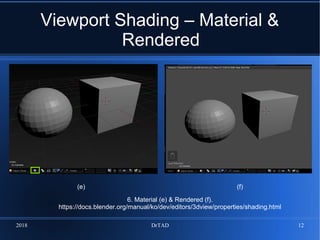 DrTAD 2 introduction to Blender software. 3D View & Editors | PDF
