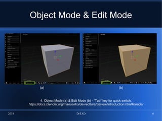 DrTAD 2 introduction to Blender software. 3D View & Editors | PDF