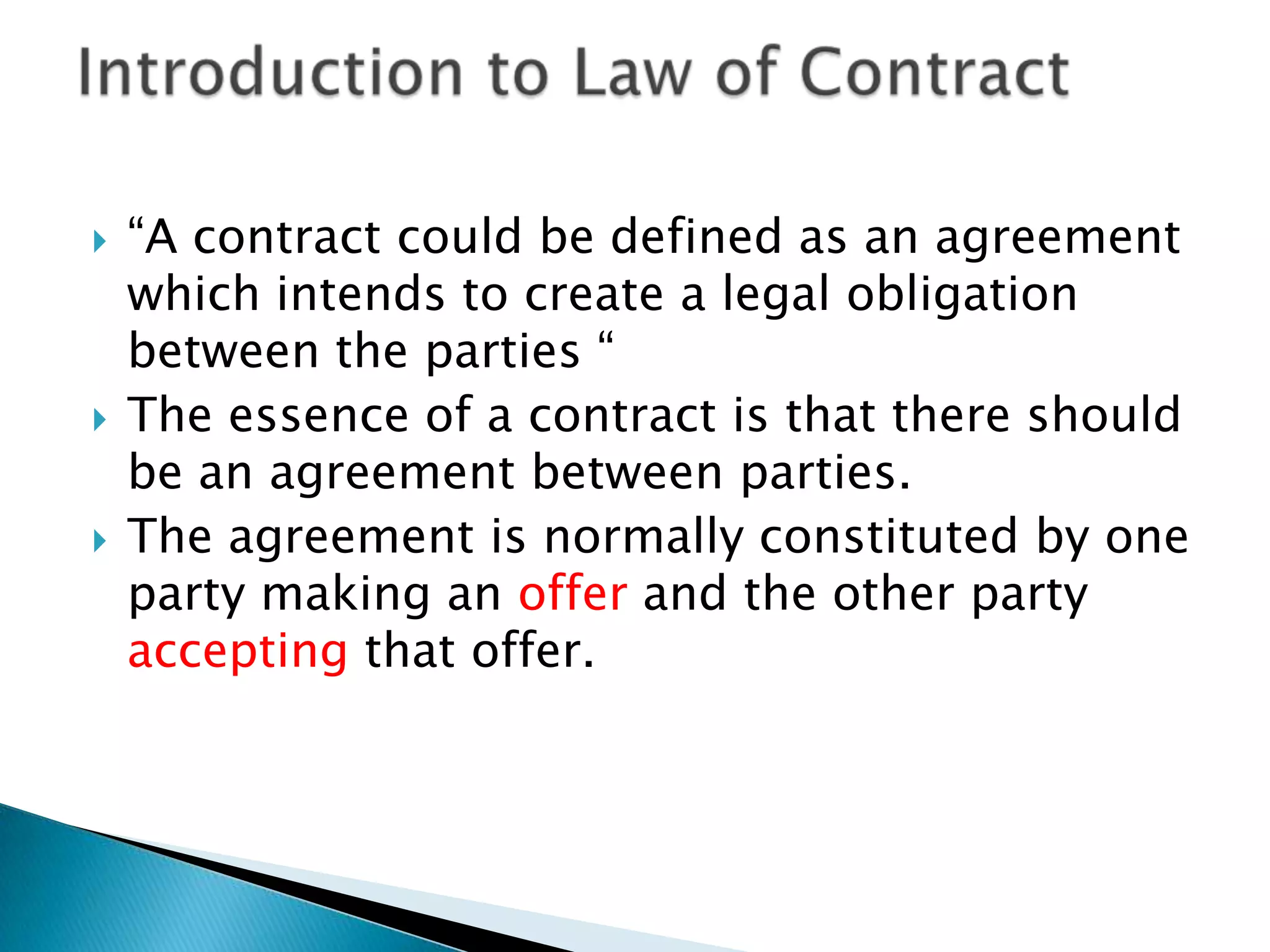 Introduction to contract law - offer by Maxwell ranasinghe | PPTX