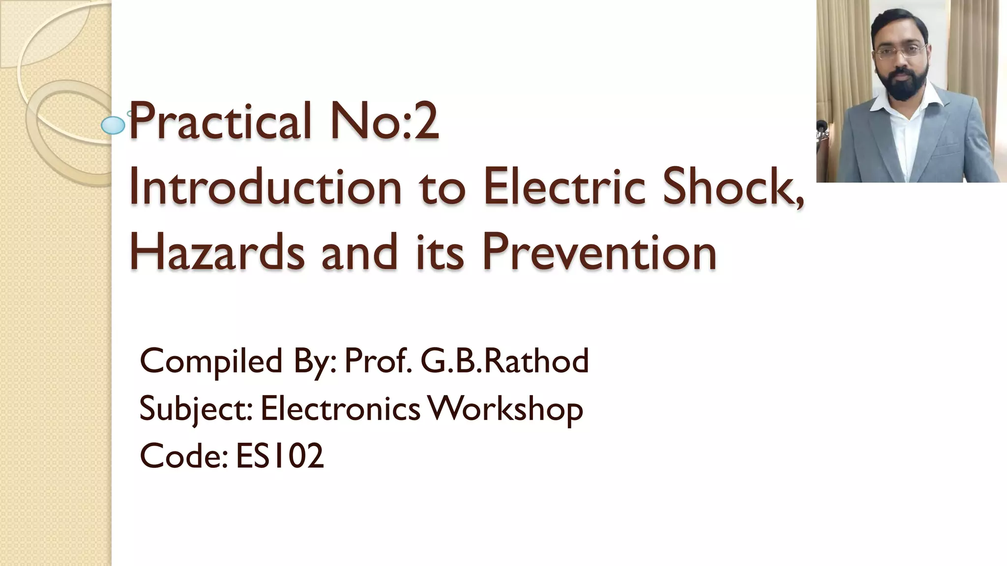 P-2: Introduction to electric shock, hazards and prevention | PDF