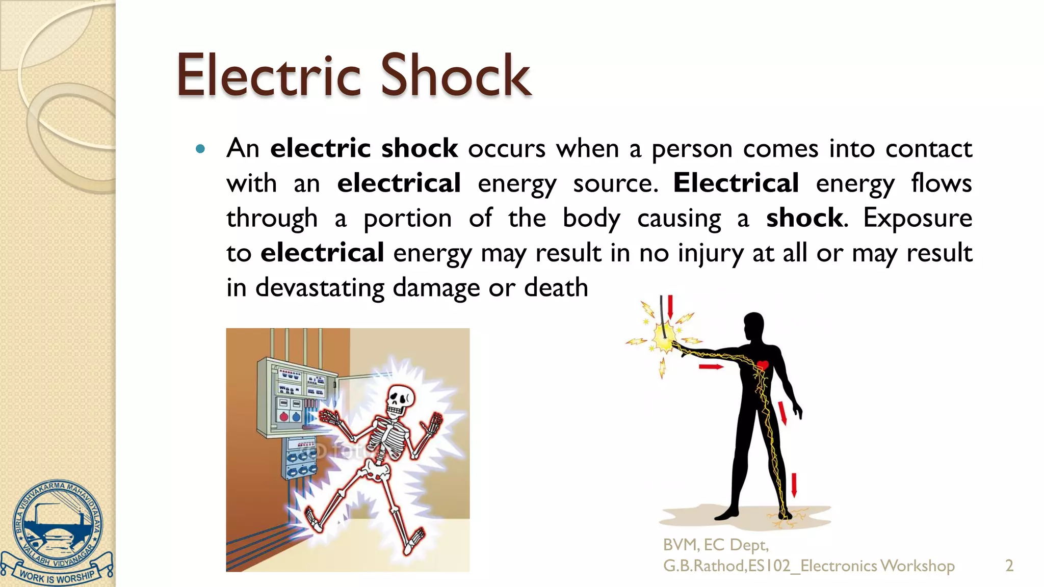 P-2: Introduction to electric shock, hazards and prevention | PDF