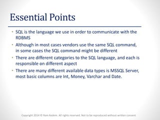 Introduction to SQL | PDF