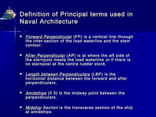 INTRODUCTION TO TERM USED IN NAVAL ARCHITECT | PPT