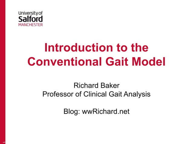 2 introduction to the conventional gait model | PPT