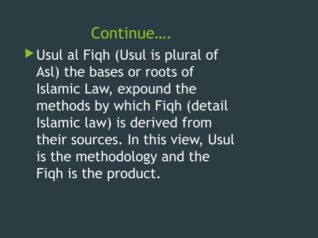 Introduction to Usul Fiqh: Definition and Scope | PPT | Islam ...