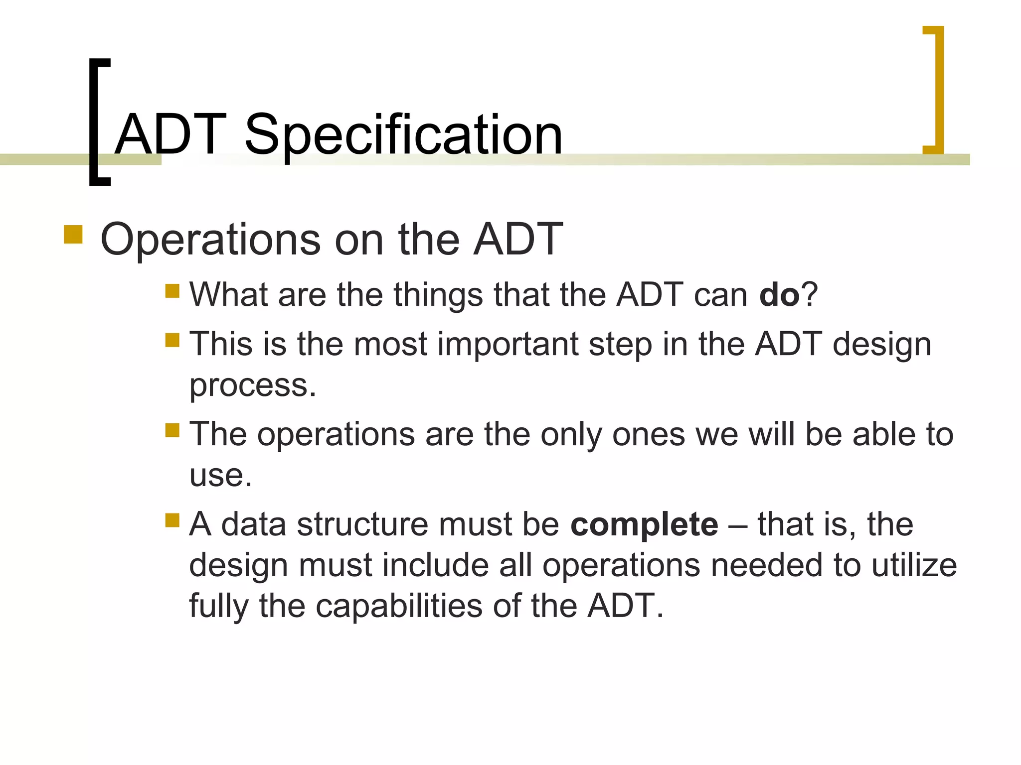 Introduction to Data Abstraction | PPT