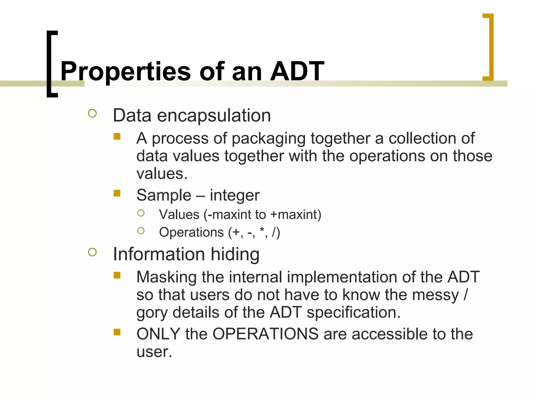 Introduction To Data Abstraction Ppt Programming Languages Computing 4131