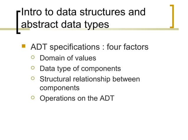 Introduction To Data Abstraction Ppt Programming Languages Computing