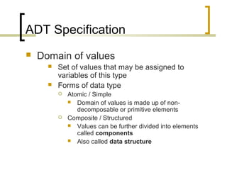 Introduction to Data Abstraction | PPT
