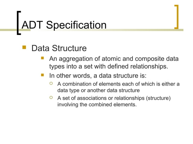 Introduction To Data Abstraction Ppt Programming Languages Computing