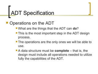 Introduction to Data Abstraction | PPT