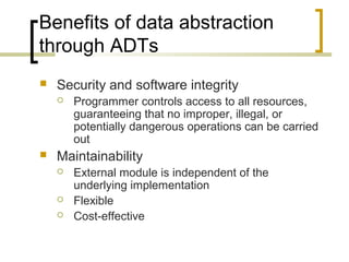 Introduction to Data Abstraction | PPT