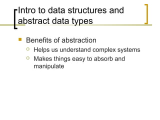 Introduction to Data Abstraction | PPT