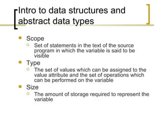 Introduction to Data Abstraction | PPT