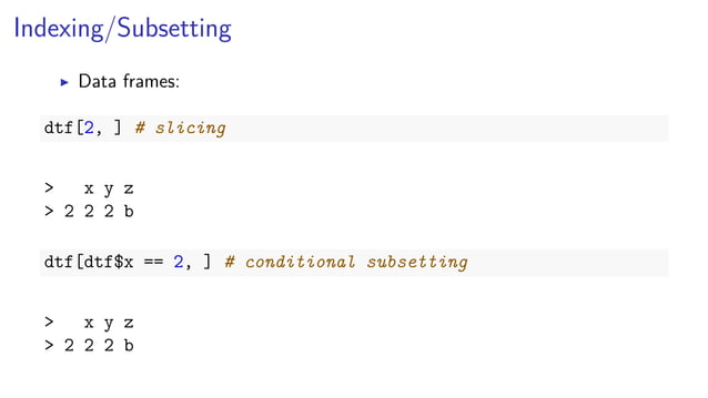 Basic R Data Manipulation Ppt