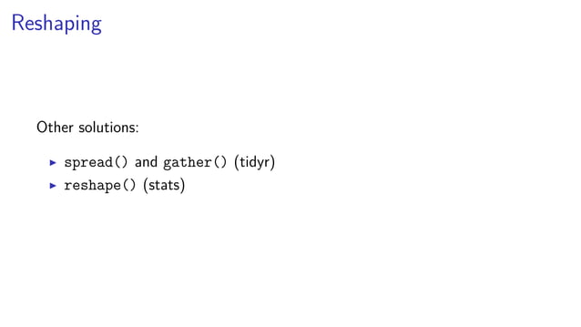 Basic R Data Manipulation | PDF | Databases | Computer Software and Applications