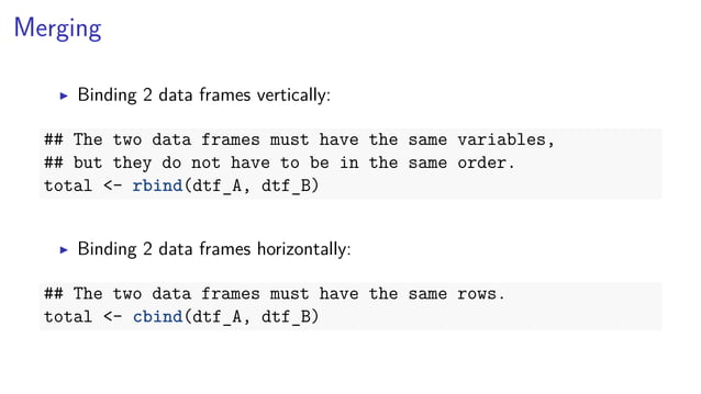 Basic R Data Manipulation | PDF | Databases | Computer Software and Applications