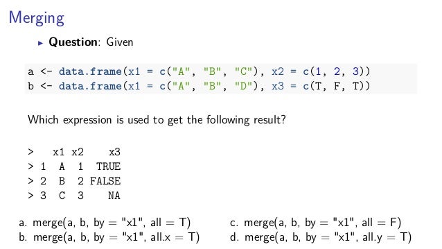 Basic R Data Manipulation
