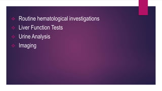 INVESTIGATIONS OF A PATIENT WITH OBSTRUCTIVE JAUNDICE -LETS GO | PPTX