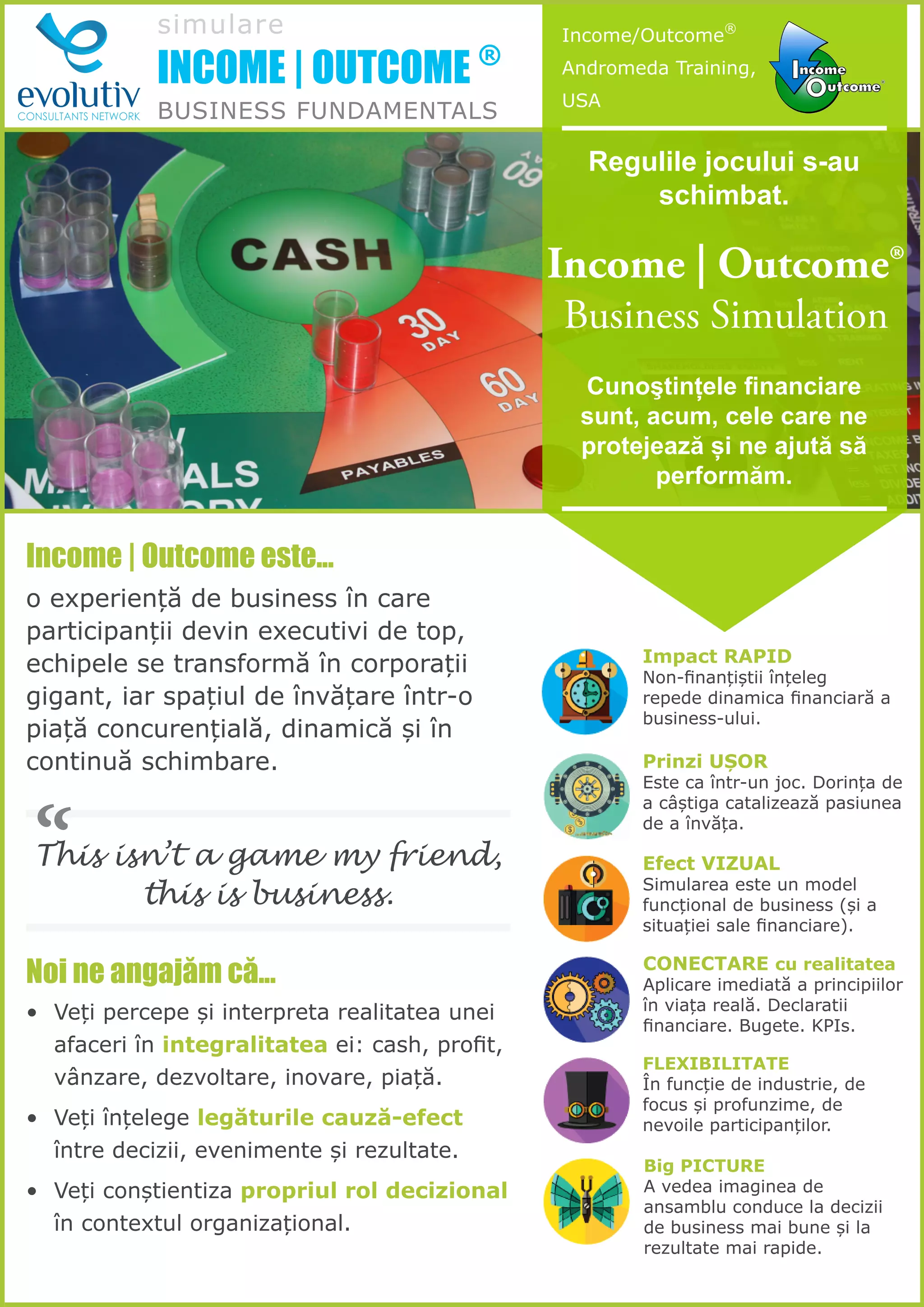 Income | Outcome ® - Simulare de business | PDF