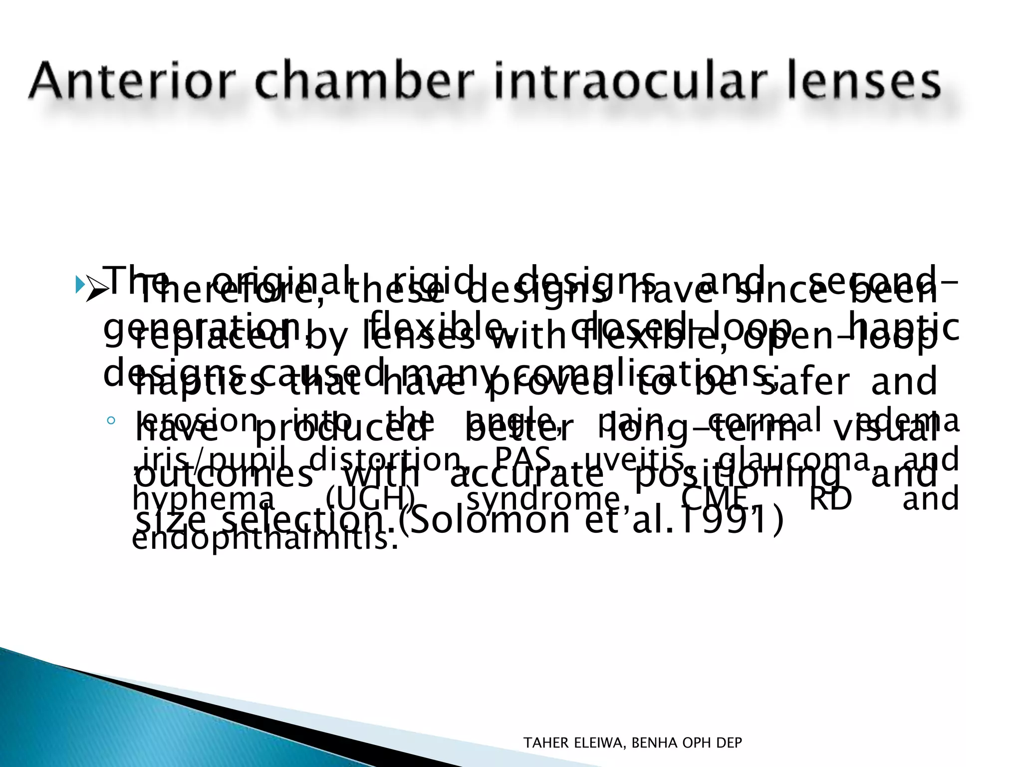 secondary IOL implantation | PPTX