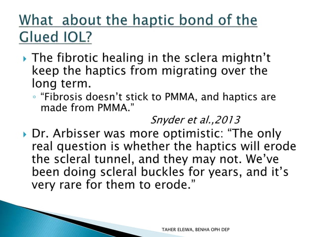 secondary IOL implantation | PPTX