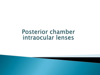 secondary IOL implantation | PPTX