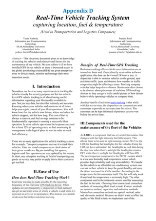 Internet of Things: Vehicular Tracking System | PDF | Computer Peripherals | Computing