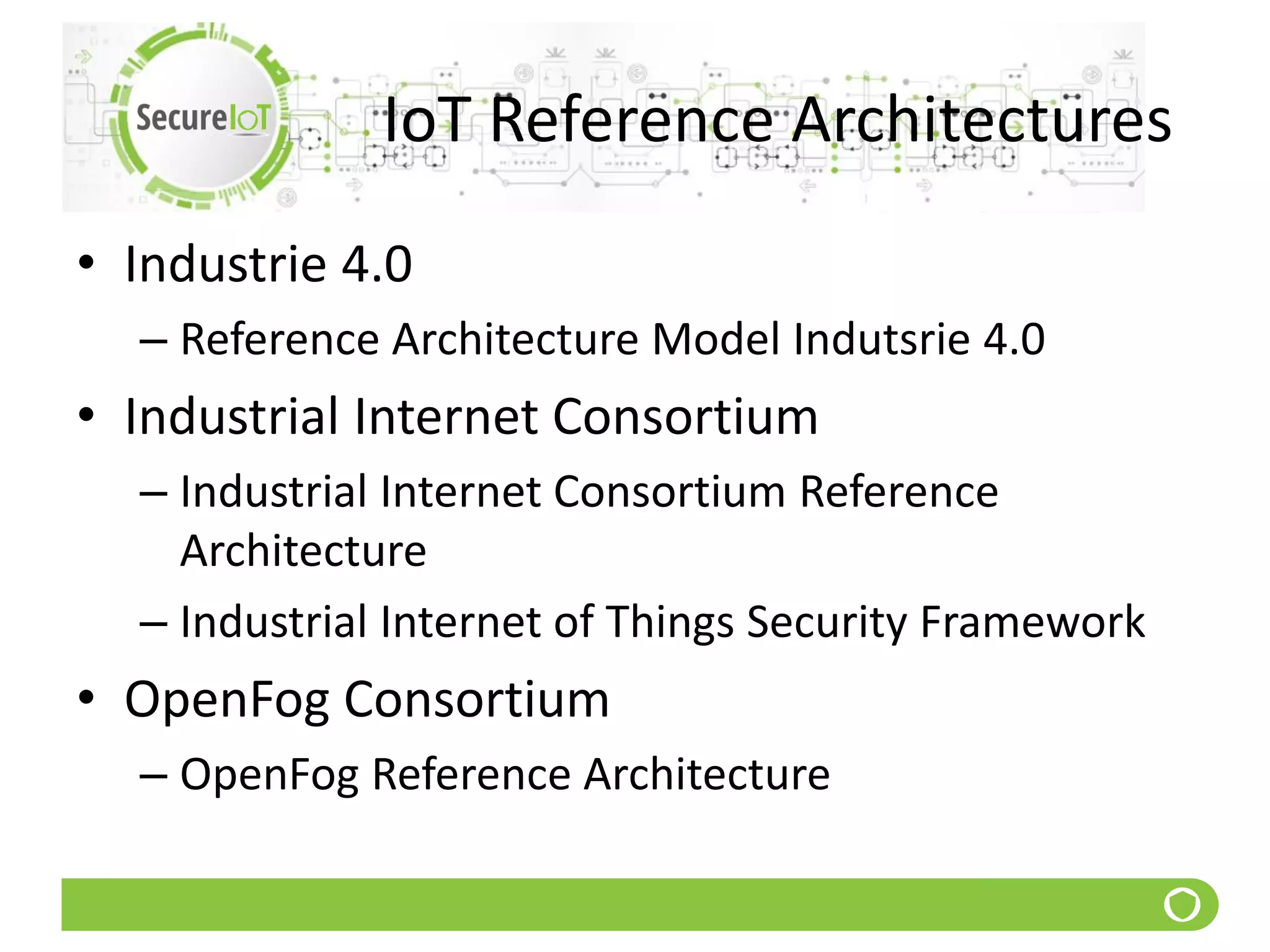 Internet of Things Reference Architectures | PPT
