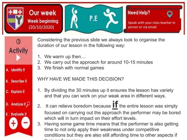 National 5 PE - Question 2i | PPTX | Educational Assessment | Education