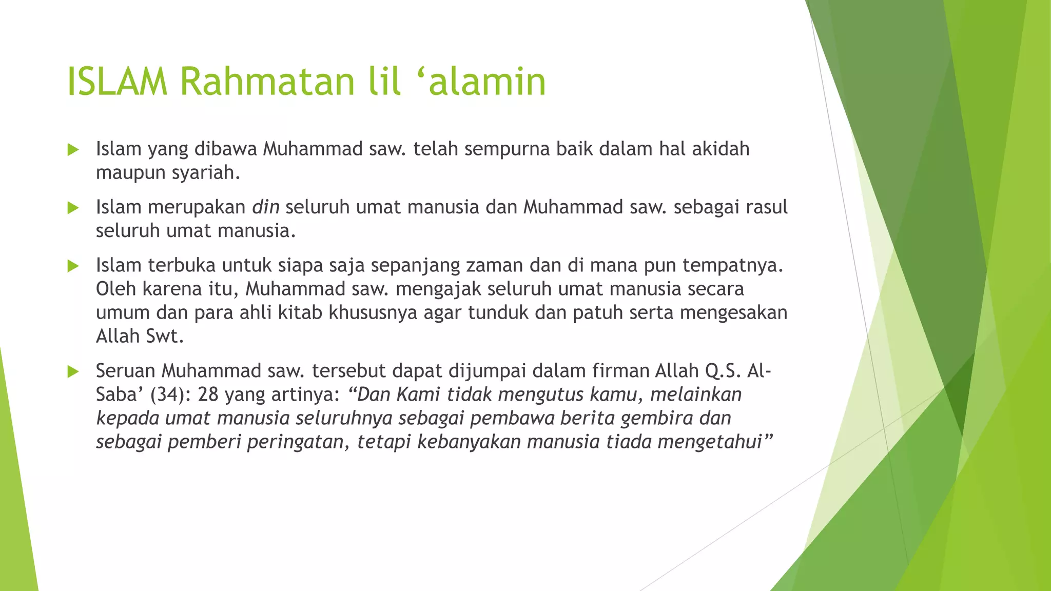 2 islam agama rahmatan lil alamin | PPTX
