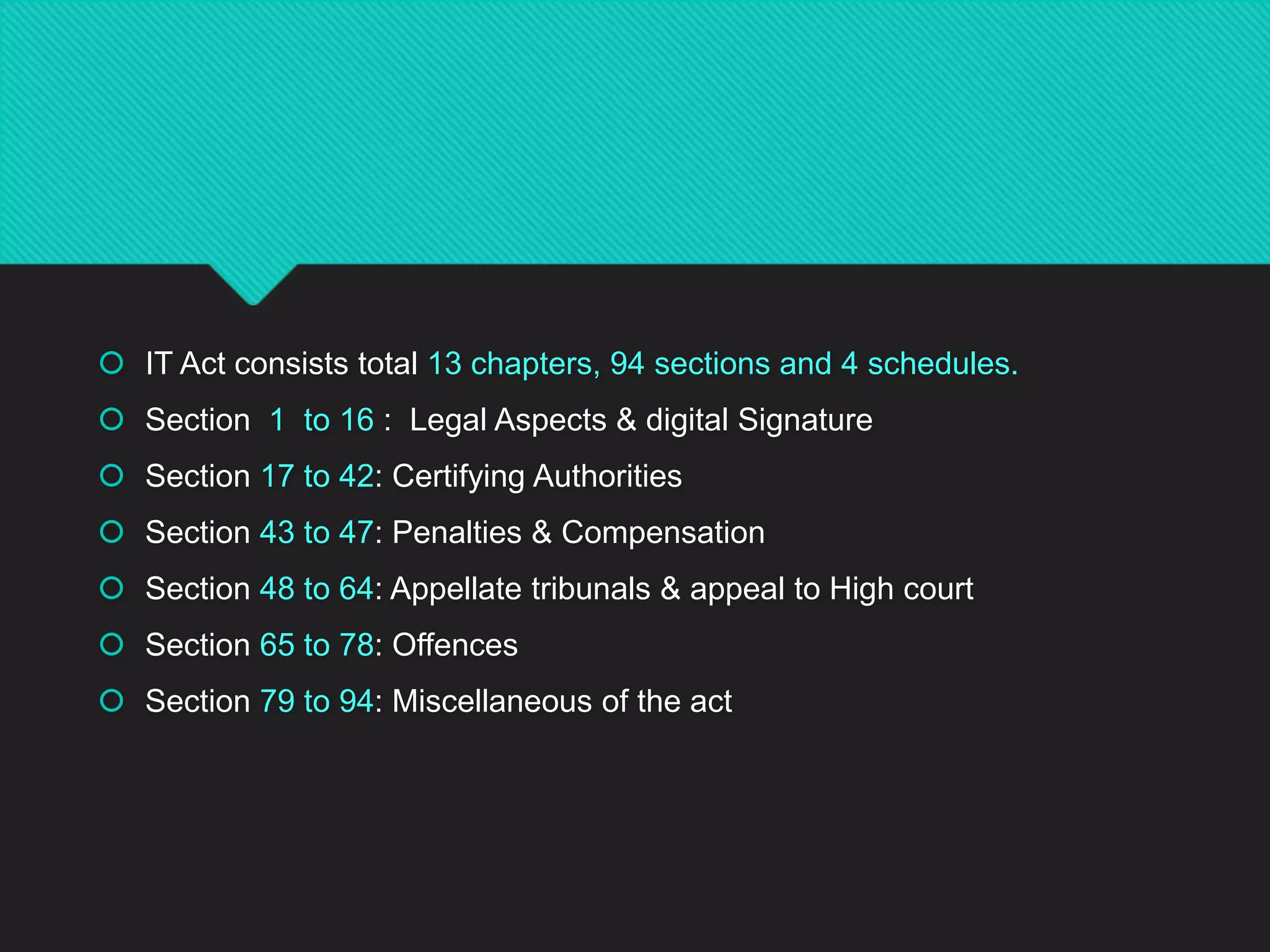 IT ACT, 2000 (Information Technology Act, 2000) | PPT