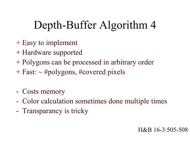 hidden surface removal in computer graphics | PPT | 3-D Graphics | Computer Software and ...