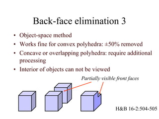 hidden surface removal in computer graphics | PPT