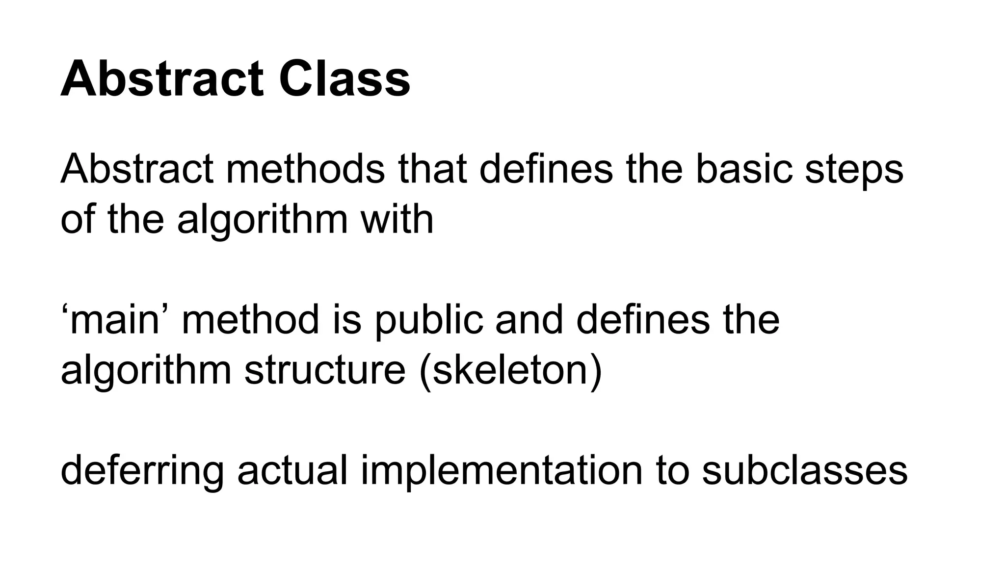 Design Patterns Template Method Pptx Programming Languages Computing