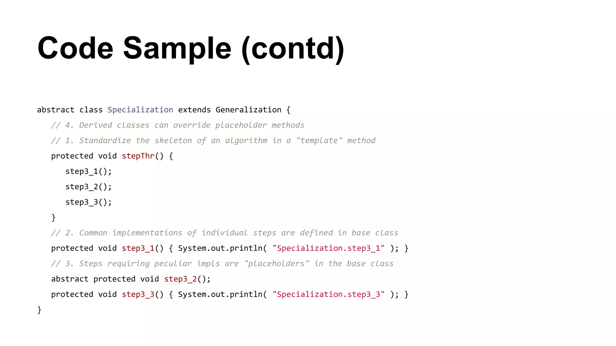 Design Patterns Template Method Pptx Programming Languages Computing