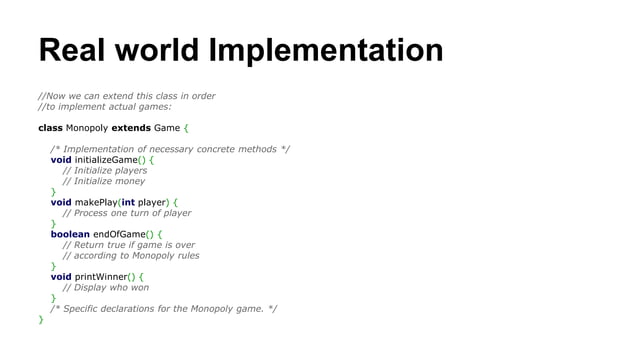 Design Patterns Template Method Pptx Programming Languages Computing