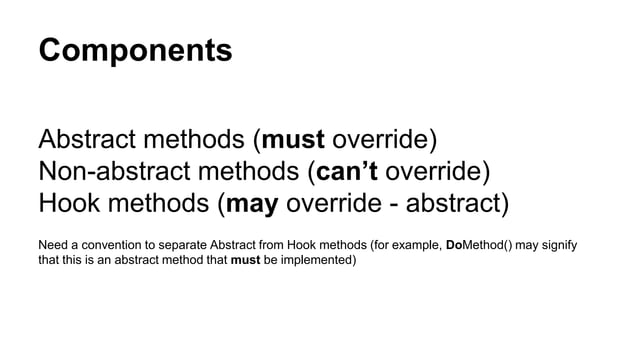 Design Patterns Template Method Pptx Programming Languages Computing