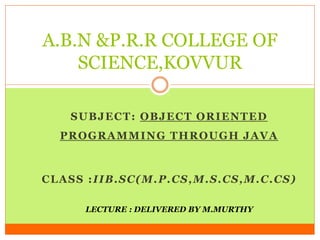 java language features and explanation with ex | PPT