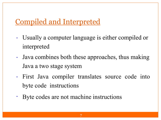 java language features and explanation with ex | PPT