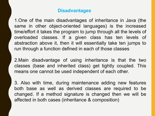 Java Inheritance | PPTX | Programming Languages | Computing