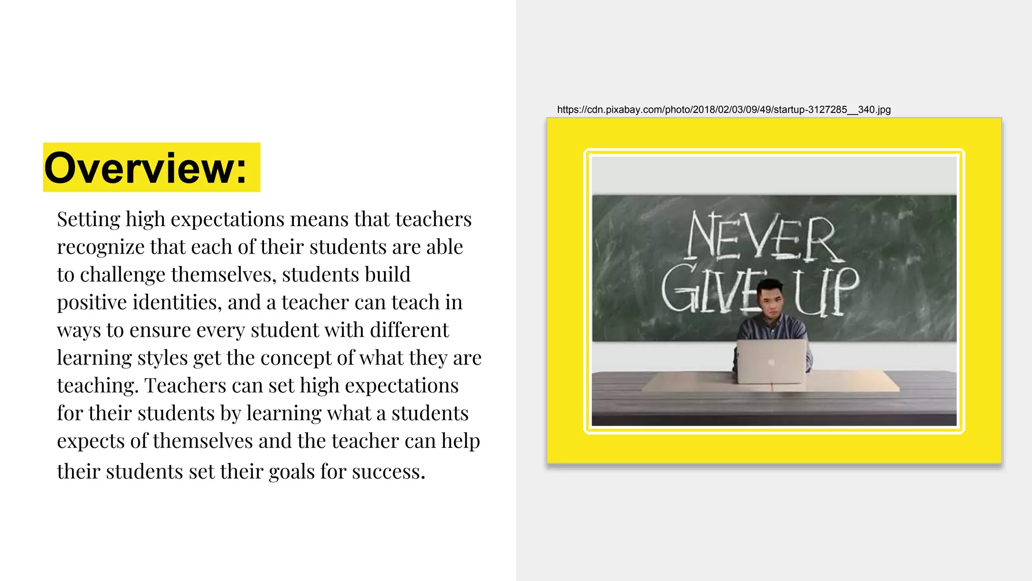 Setting high expectations | PPTX